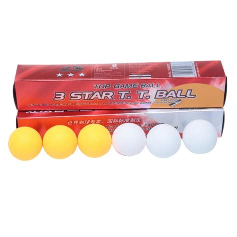 6pcs 3 Star Table Tennis Balls Double Happiness Br Vicedeal
