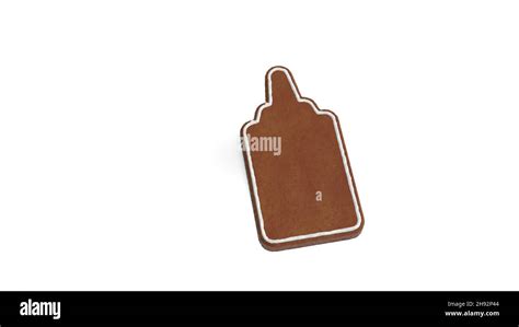 3d Rendering Of Gingerbread Cookie In Shape Of Symbol Of Condiment Full