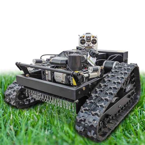 efficient crawler drive all terrain remote control lawn mower china