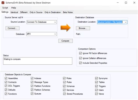 Schema Drift Database Diff Tool