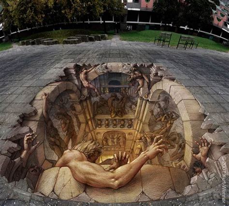 3d Pavement Illusions By Kurt Wenner Bored Panda Pavement Art