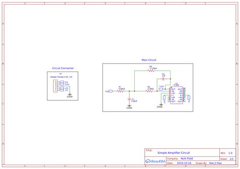 Simple Amplifier Circuit EasyEDA Open Source Hardware Lab