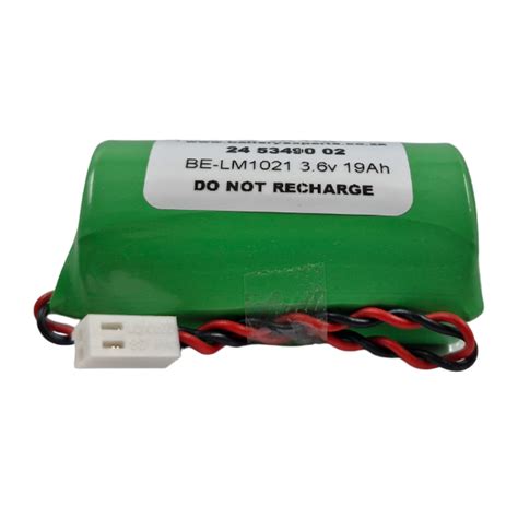 BE-LM1021 - 3.6v 19Ah Lithium Cell with Connector - ER34615H ...