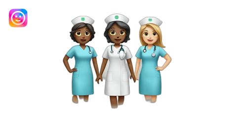 Group Of Nurses Emoji Ai Emoji Generator