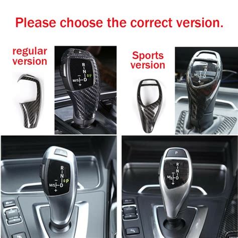 Carbon Fiber Gear Shift Andknob Panel Cover For Bmw 3 4 Series F30 F34