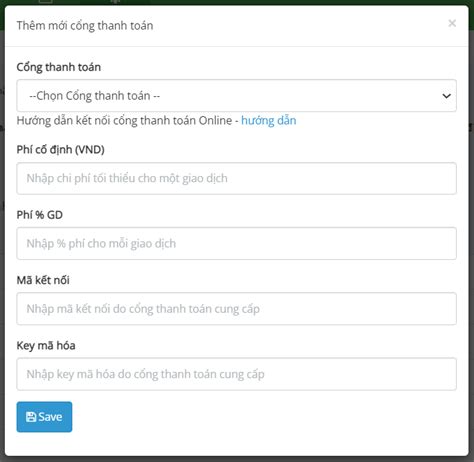 Tích Hợp Tài Khoản Thanh Toán Qua Vnpay
