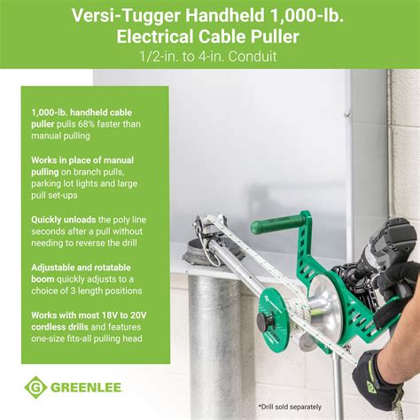Wire Tugger Electrical Cable Puller Greenlee G3 Tugger Cable Puller