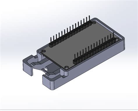 Esp32 Board Mount With Button Access By Maschbauboy Download Free Stl Model