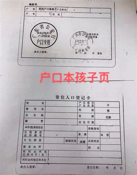 户口本整本复印件样板 千图网