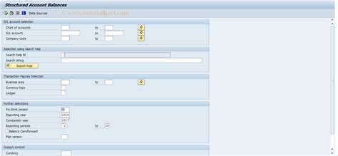 F54 Sap Tcode Gl Structured Account Balances F54 Sap Tcode Gl Structured Account Balances