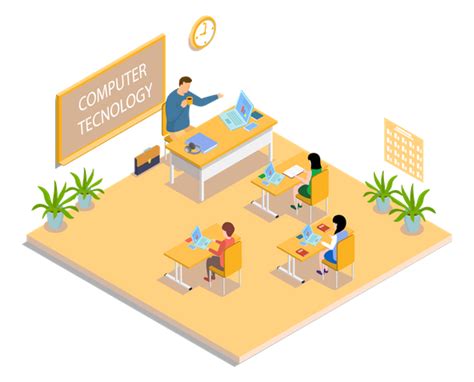 Computer Teacher Illustrations Free Download In Svg Png