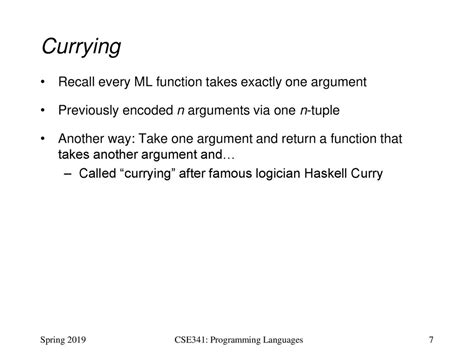 Cse341 Programming Languages Lecture 9 Function Closure Idioms Ppt Download