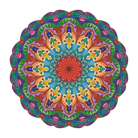 Premium Vector Complex Colorful Mandala Pattern Design