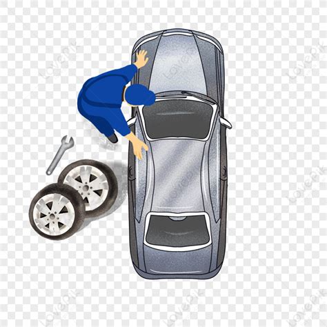 자동차 일러스트 미용 수리 서비스수리점타이어사람 Png 일러스트 무료 다운로드 Lovepik