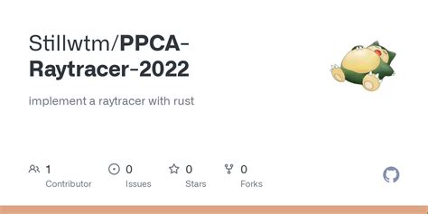 Github Stillwtmppca Raytracer 2022 Implement A Raytracer With Rust