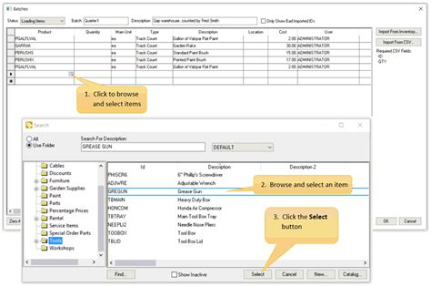 Adjusting Inventory Counts As A Batch