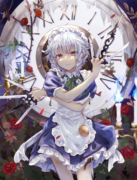 Izayoi Sakuya Touhou Drawn By Gensou4018 Danbooru