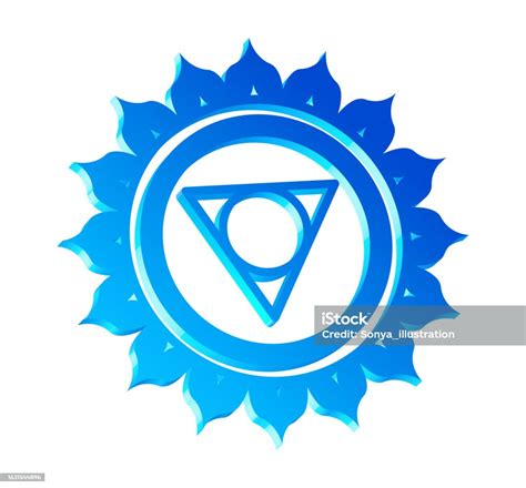 3d 효과 Vishuddha 차크라 기호의 벡터 그림 0명에 대한 스톡 벡터 아트 및 기타 이미지 0명 3차원 형태 건강한 생활방식 Istock