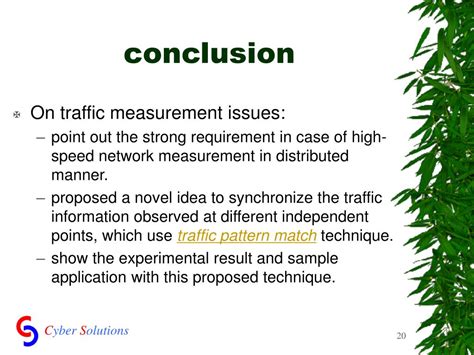 Ppt Synchronizing Management Information Using Traffic Pattern Matching Technique Powerpoint