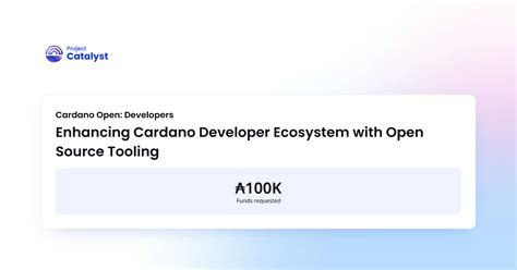 enhancing cardano developer ecosystem with open source tooling
