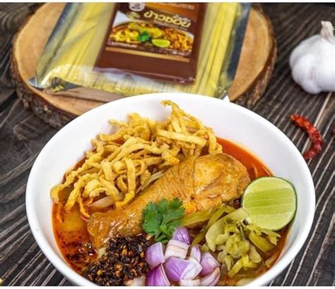 Mae Amporn Brand Khao Soi Cooking Set Khao Soi Curry Paste 100g Khao
