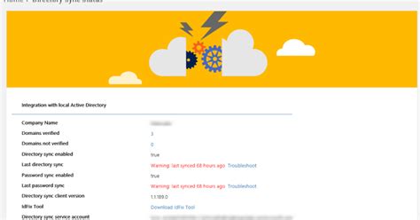 azurecloud sh azure ad connect not syncing active directory accounts