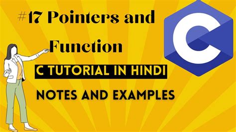 17 Pointers And Function In C C Programmer In For Beginner Youtube