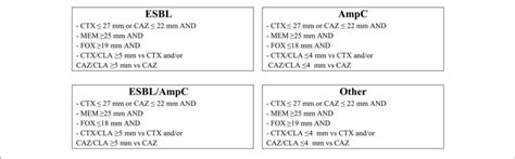 Esblampc Phenotypes By Disk Diffusion Method Derived From Mic By The