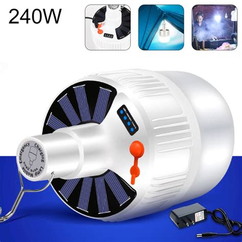 V51240w 태양열 충전식 Ip42 방수 5 단 디밍 전구 배터리 표시기 미국 플러그 램프 교수형