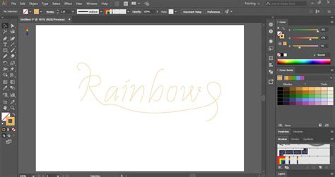 Rainbow Text Effect In Adobe Illustrator Adobe Tutorial