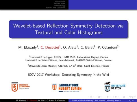 Wavelet Based Reflection Symmetry Detection Via Textural And Color