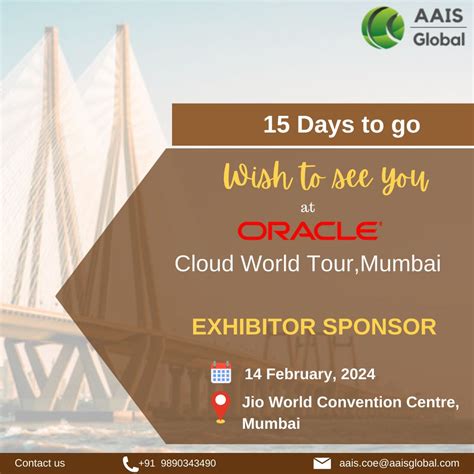 Aais Global On Linkedin Oraclecloudworldtour