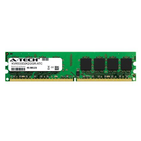 Used 1gb Ddr2 Pc2 4200 533mhz Dimm Kingston Kvr533d2k22gr Equivalent