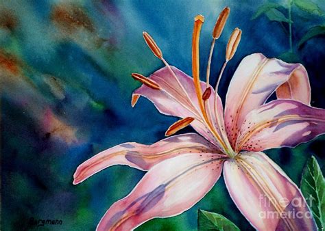 Consider The Lily Painting By Petra Burgmann Fine Art America
