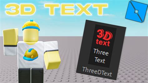 Roblox Studio 3D Text Hướng Dẫn Tạo và Tùy Chỉnh Văn Bản 3D Cho Trò Chơi Của Bạn