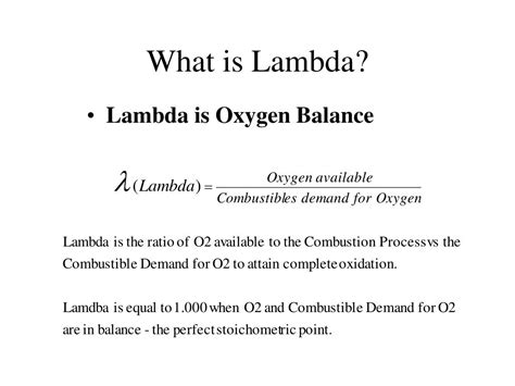 ppt lambda calculation from exhaust gas measurements powerpoint