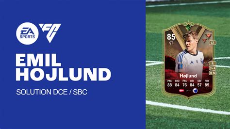 Solution Dce De Emil Hojlund Sur Fc 24 Fut With Apero