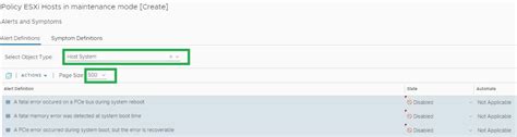 Disable Esxi Host Alerts In Vrops When A Host Is In Maintenance Mode Vrmwarenl