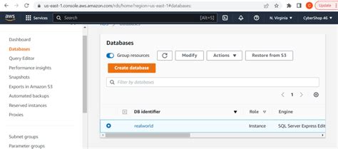 how to backup or restoreaws rds sql server database
