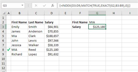 Case Sensitive Lookup In Excel Step By Step Tutorial