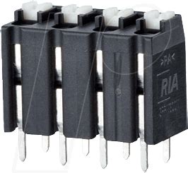Ast 05 5 Spring Terminal Solderable 5 Pole Rm 500 At Reichelt
