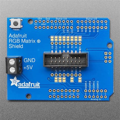 Adafruit Rgb Matrix Shield For Arduino The Pi Hut