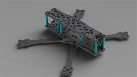 Drone Fpv Frame 5 Download Free 3d Model By Reshengine Cad Crowd