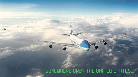 Air Force One Escort Vfx Test Youtube