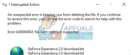 How To Fix Error X No Such Interface Supported