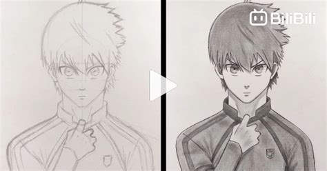 How To Draw Isagi Yoichi [blue Lock] Bilibili