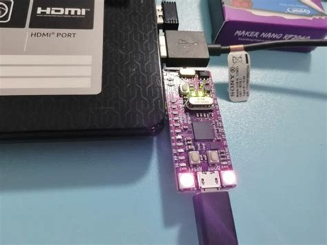 getting started with maker nano rp2040 using circuitpython blinky rgb led and piezo buzzer