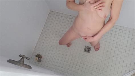 Hotwifey Needing Help Getting The Temp Right While Masturbating In Shower