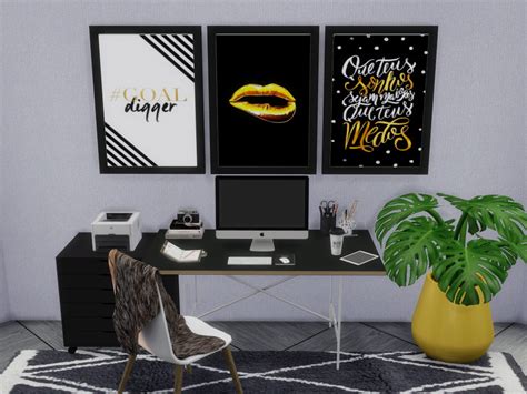 Quadros B L A C K And G O L D Spirit Lee