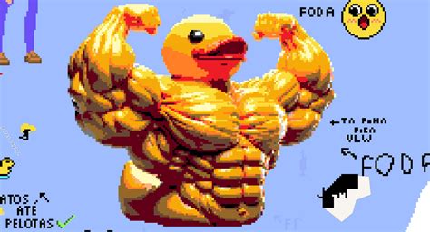Muscle Duck Wplace Pixel Art